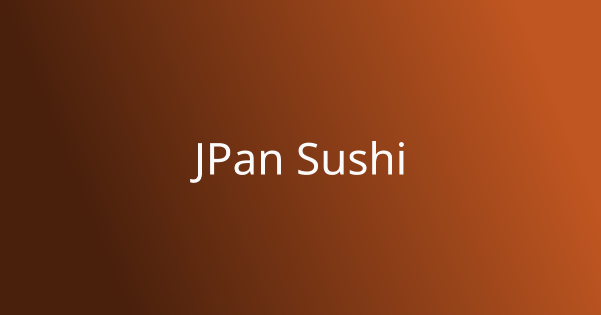 Best Japanese in Brooklyn, NY | JPan Sushi | Menu